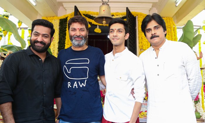 Jr NTR and Trivikram Srinivas Movie Opening Photos