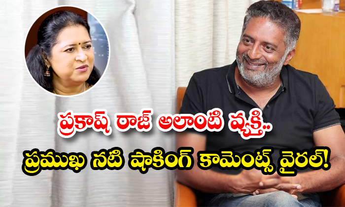 ప్రకాష్ రాజ్ అలాంటి వ్యక్తి.. ప్రముఖ నటి షాకింగ్ కామెంట్స్ వైరల్