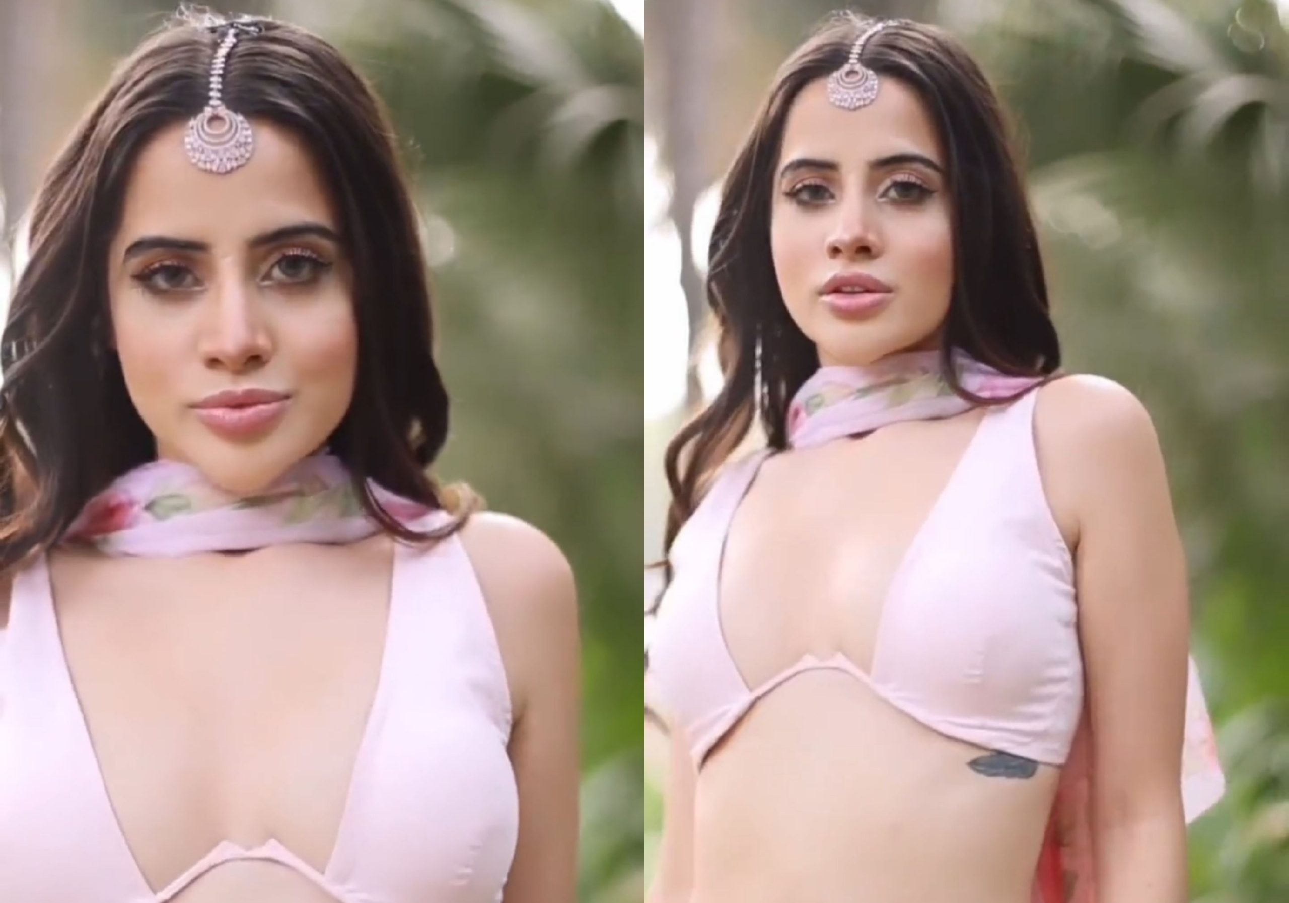 Urfi Javed Wows Fans With New Saree Look And Surprises Paparazzi With Gifts - Abujani, Bollywood ...