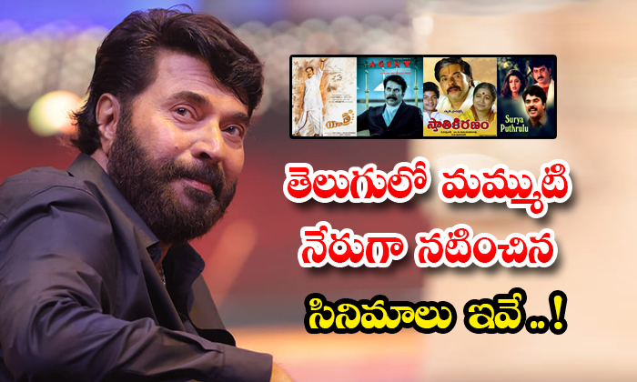 Mammootty: తెలుగులో మమ్ముటి నేరుగా నటించిన సినిమాలు ఇవే